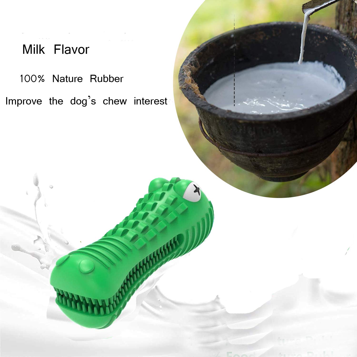 Dog Squeaky Chew Toy, Tough Natural Rubber Durable for Aggressive Chewers, Fun to Chew for Mediuem