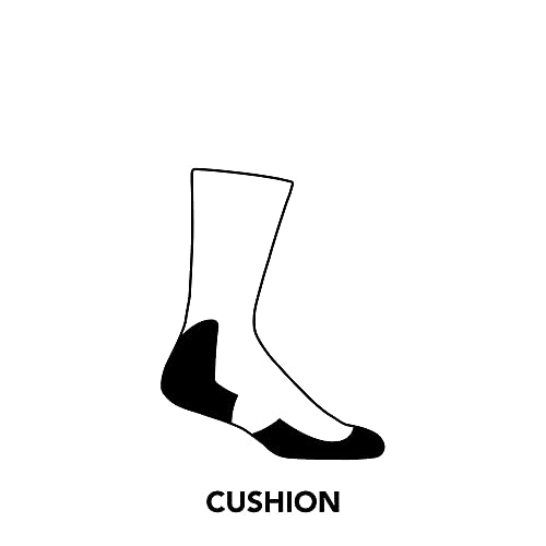 Darn Tough 1111-C-1001-05 Prism Crew Lightweight with Cushion Black Large