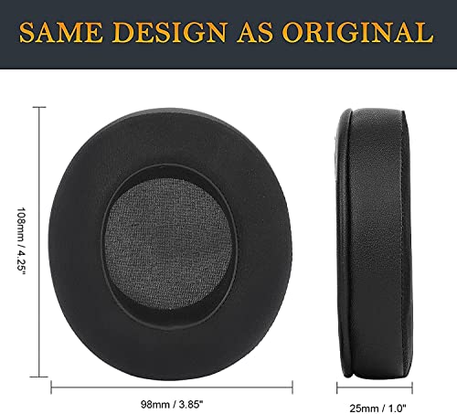 SOULWIT Cooling-Gel Ear Pads Cushions Replacement, for Razer Kraken 2019/Tournament Edition/Ultimate/Kitty, Earpads for Nari/Essential/Ultimate, Blackshark V2 X, Kraken X/V3 X Headset-Matte Black