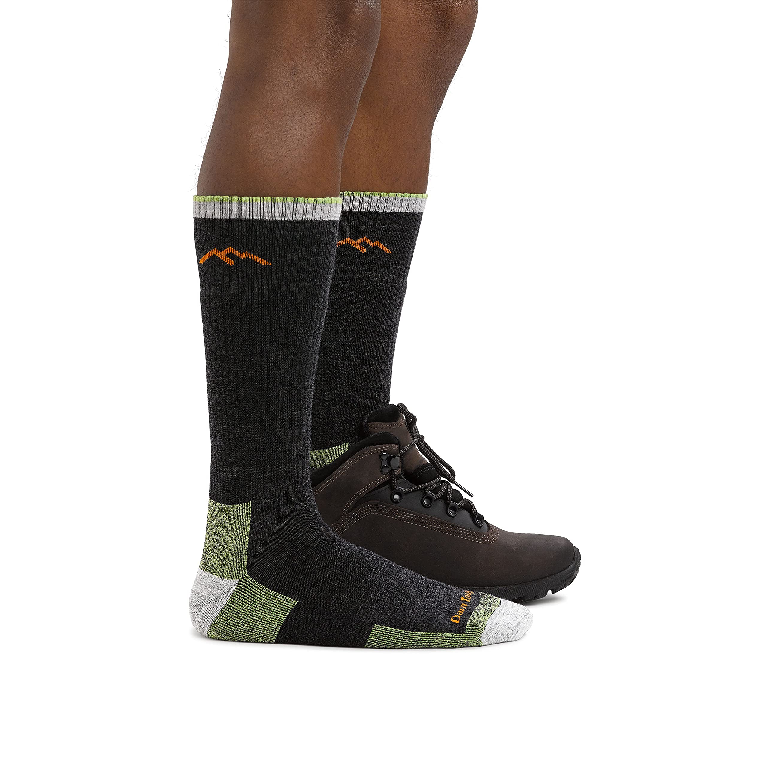 Darn Tough 1403 Men's Merino Wool Boot Sock Cushion, Lime, Large (10-12)