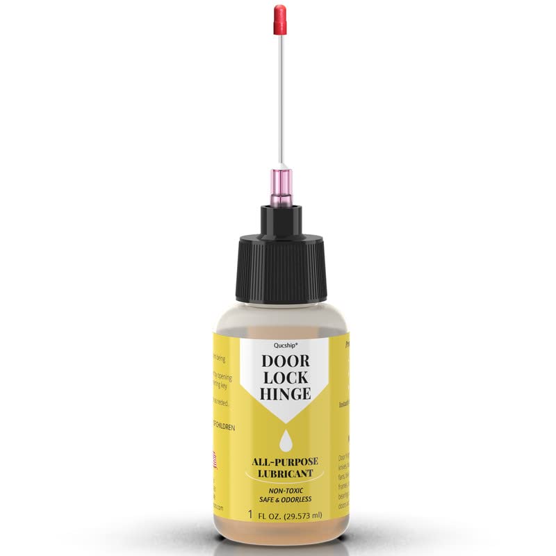 Door Hinge Lubricant 1 oz Needle Oiler Get rid of Annoying squeaks Instantly