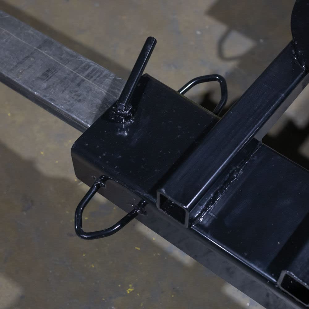 Titan Attachments 3-In-1 Forklift Mounted Hitch, 8000 LB Tow Capacity, 2" Ball Hitch, 2" Receiver Hitch, 2" Ball Kingpin Hitch Receiver, Clamp-On Fork Mount for Forklifts, Skid Steers, or Telehandlers