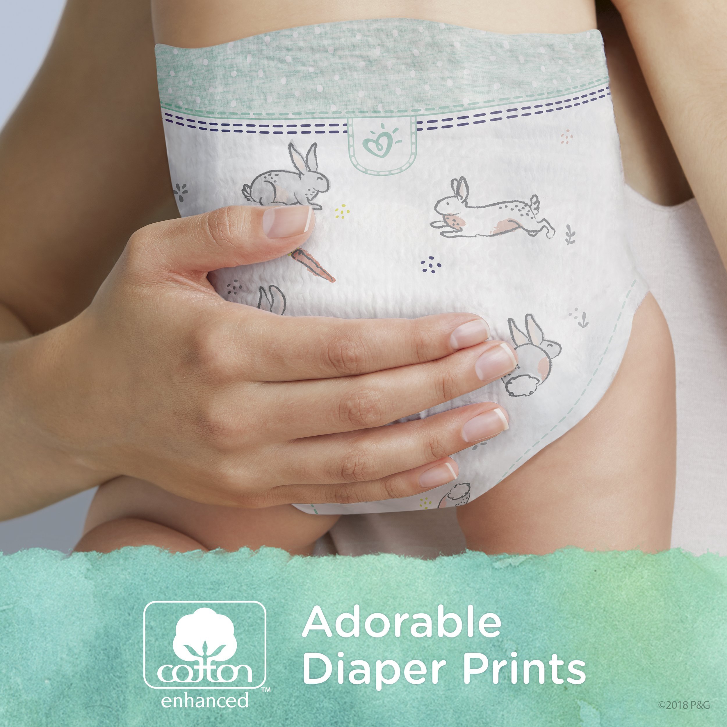 Diapers Newborn/Size 1 (8-14 lb), 108 Count - Pampers Pure Protection Disposable Baby Diapers, Hypoallergenic and Unscented Protection, Giant Pack (Old Version)