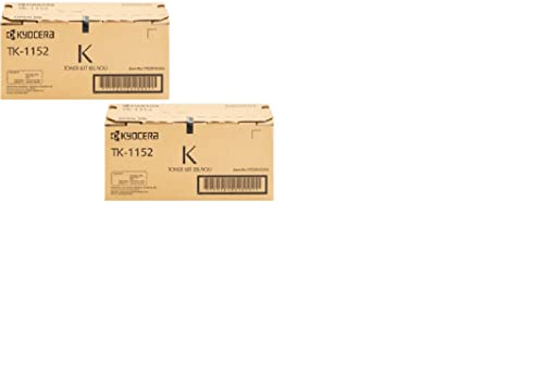 Kyocera TK-1152 Black Standad Yield Toner Cartridge 2 Pack for ECOSYS M2635dw in Retail Packaging