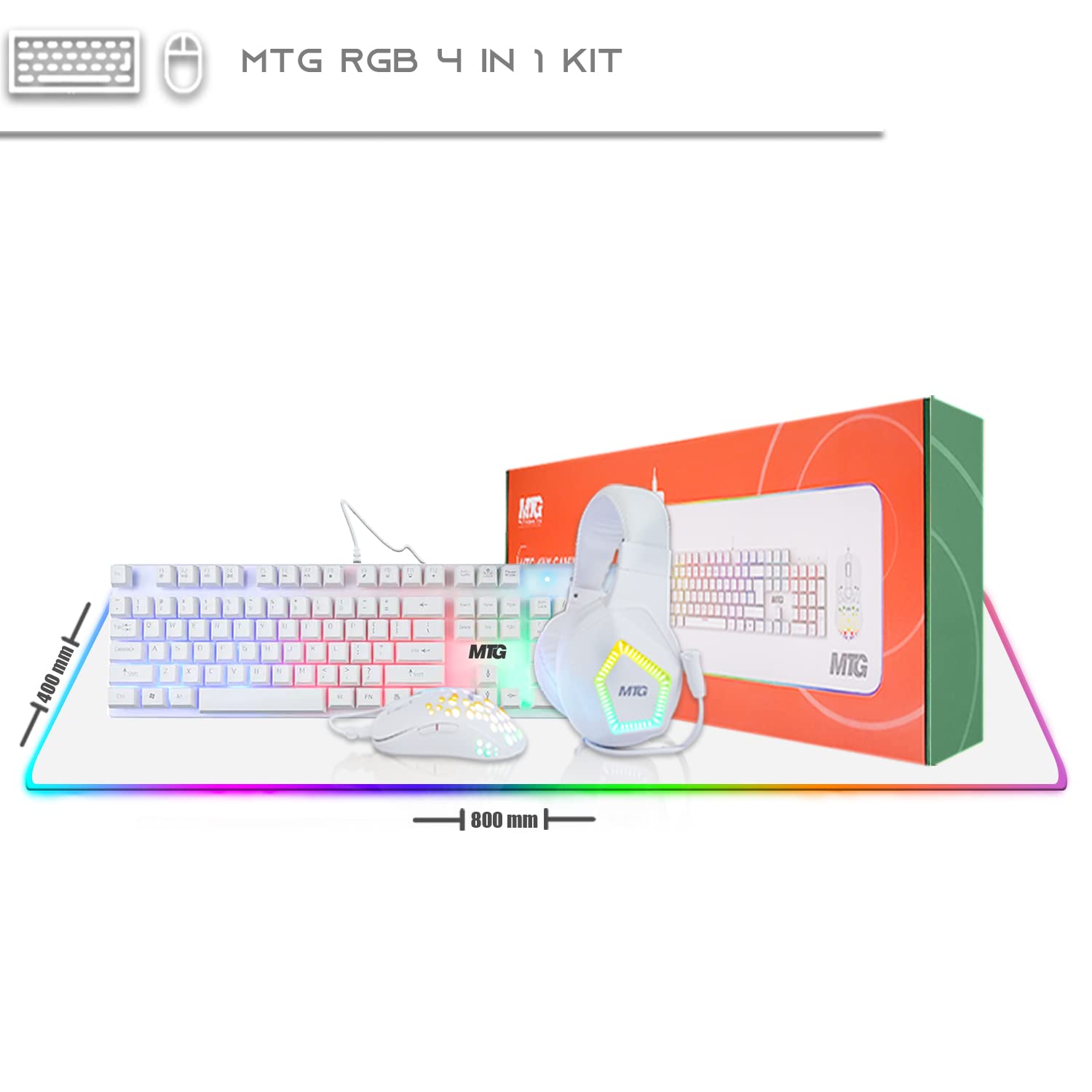 Gaming All in One PC 24 Inch FHD Touchscreen, MTG Yama, Intel Core i5 10th Gen, 16GB RAM, 1TB NVME and 2TB SSD, NVIDIA GT 730 4GB DDR3 Graphics, Webcam, Gaming Kit, Windows 11 Home