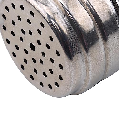 SOURBA Silver Spice Jar Seasoning Bottle Multi-Purpose Household Stainless Steel Salt Pepper Shaker for Seasonings