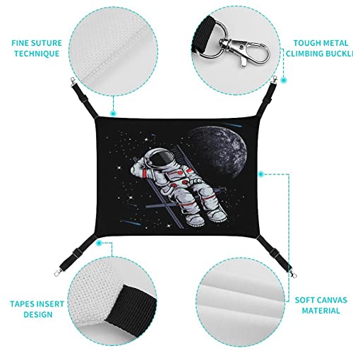 Space Planet Pet Hammock Bed Guinea Pig Cage Hammock Small Animal Hanging Bed for Ferret, Chinchilla, Puppy and Other Small Animals