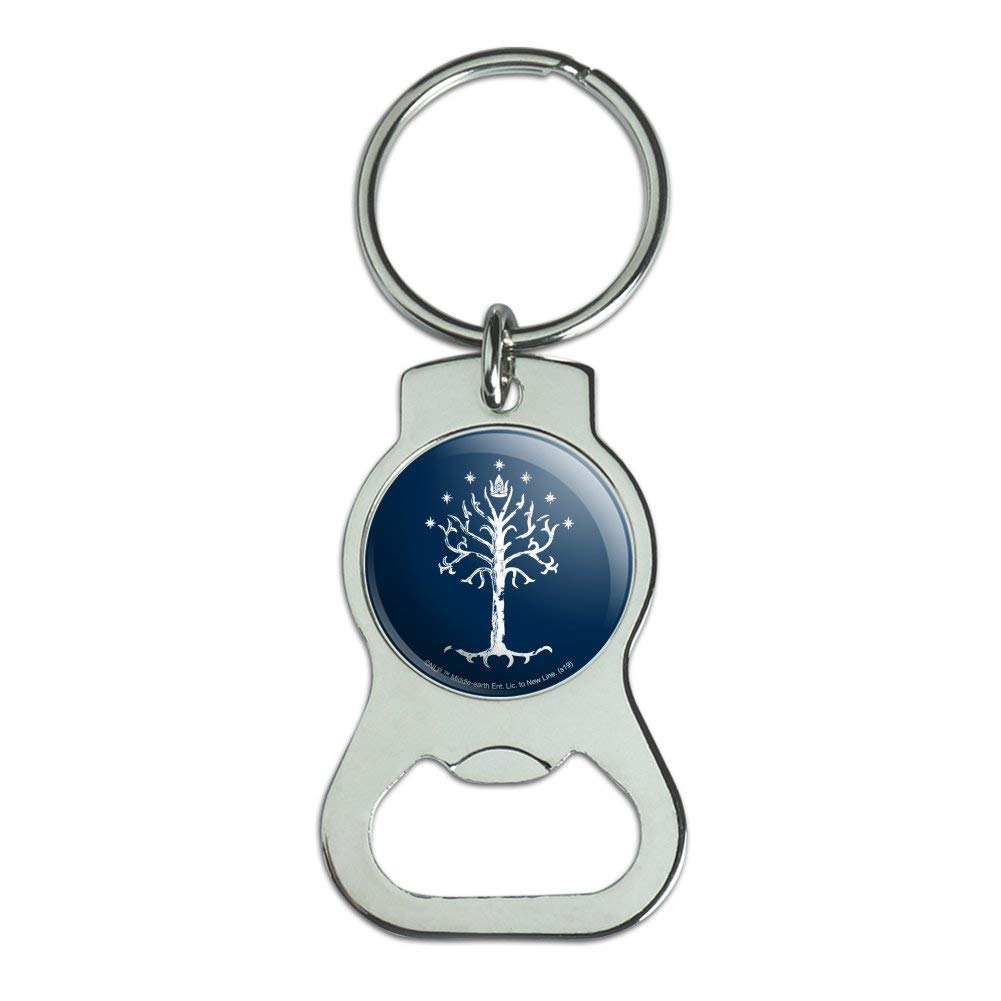 GRAPHICS & MORE The Lord of The Rings Tree of Gondor Keychain with Bottle Cap Opener