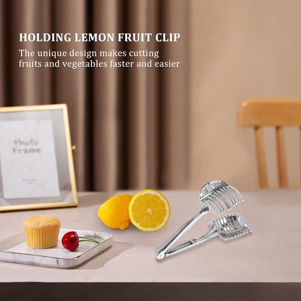 Gigavino Multiuse Tomato Slicer,Multi-Functional Slicer,Design for Accurate Cuts Tomatoes Lemon Cutter,Handheld Onion Slicer
