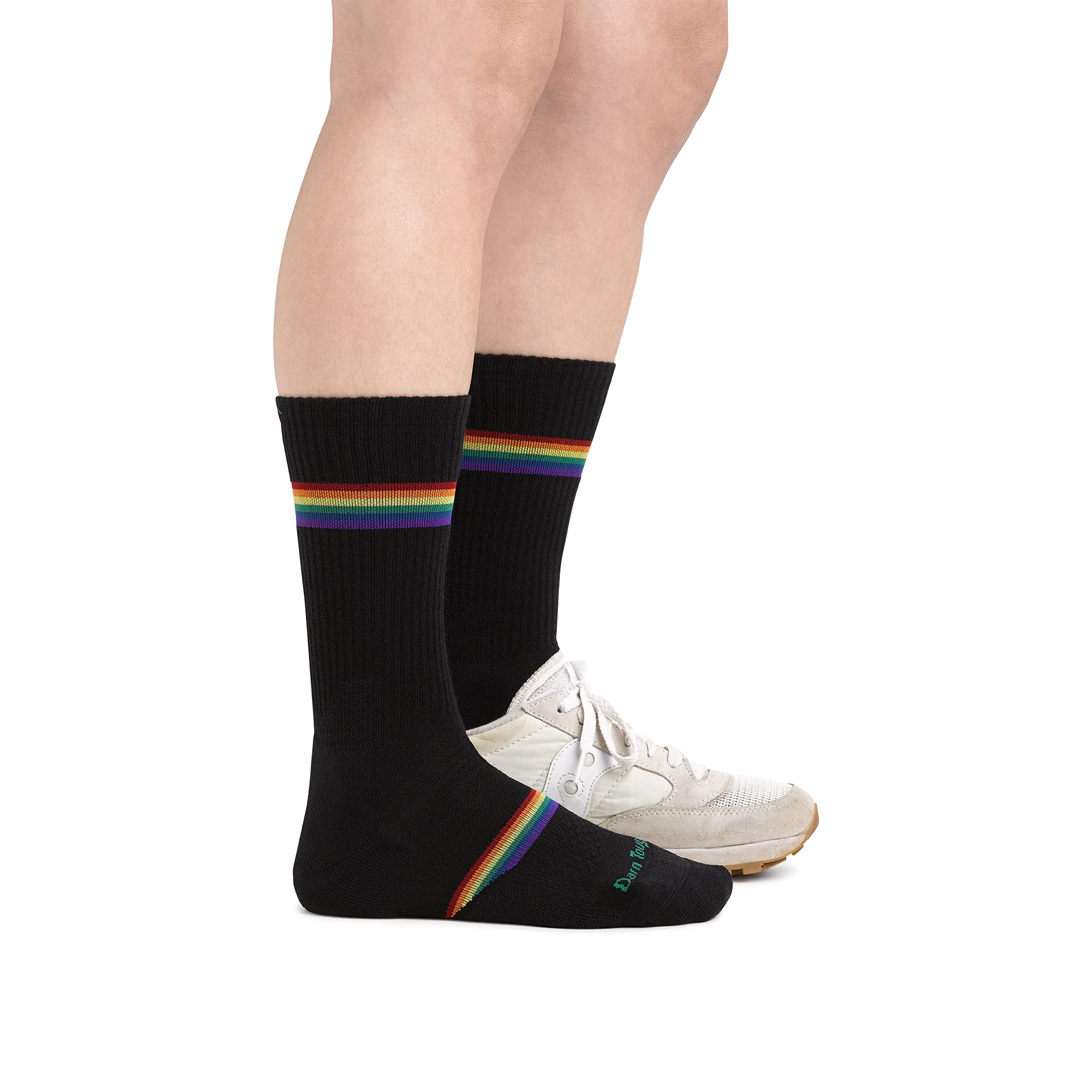 Darn Tough Vermont Prism Crew Lightweight with Cushion Black MD (US 7.5-9.5)