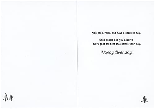 Sellers Publishing RSVP Bare Feet : Red Canoe Birthday Card for Son-in-Law