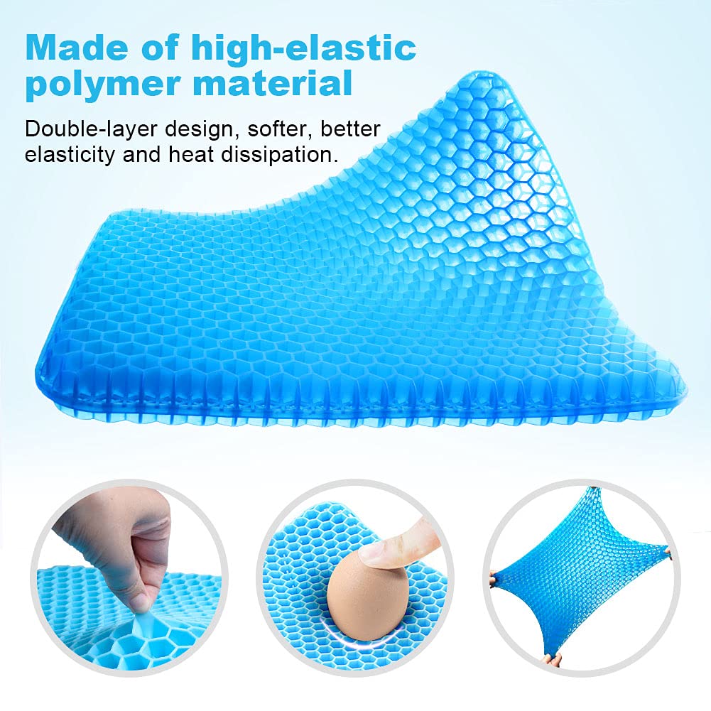 Dprofy Office Chair Cushion, Gel Seat Cushion for Office Chair, Car Seat Cushion for Long Sitting