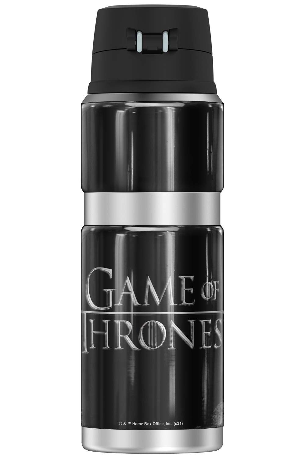 Game of Thrones Iron Throne Metallic Photo THERMOS STAINLESS KING Stainless Steel Drink Bottle, Vacuum insulated & Double Wall, 24oz