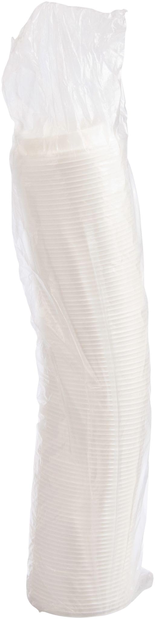DART 10EL White Cappuccino Lid (Case of 1000), 10 oz