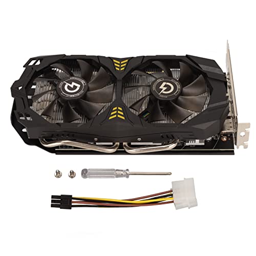 Zunate RX580 8G Graphics Card, 6 Pin 8GB GDDR5 (256bit) Graphics Card with Dual Fan Cooling System, HDMI, DP, PCI Express 2.0, for Computer Gaming Video Editing