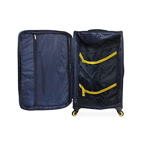 Nautica Helios 2pc Softside Luggage Set, Navy Yellow