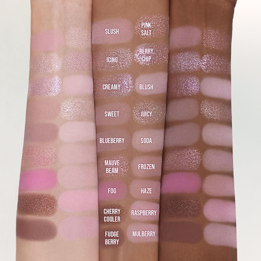 dasique Shadow Palette #18 Berry Smoothie l Vegan, Cruelty-Free l 18 Blendable Shades in Smooth Matte and Shimmer Finishes with Gorgeous Pearls