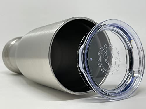 LaserGram 14oz Vacuum Insulated Pilsner Mug, Tennis Rackets, Personalized Engraving Included (Stainless Steel)
