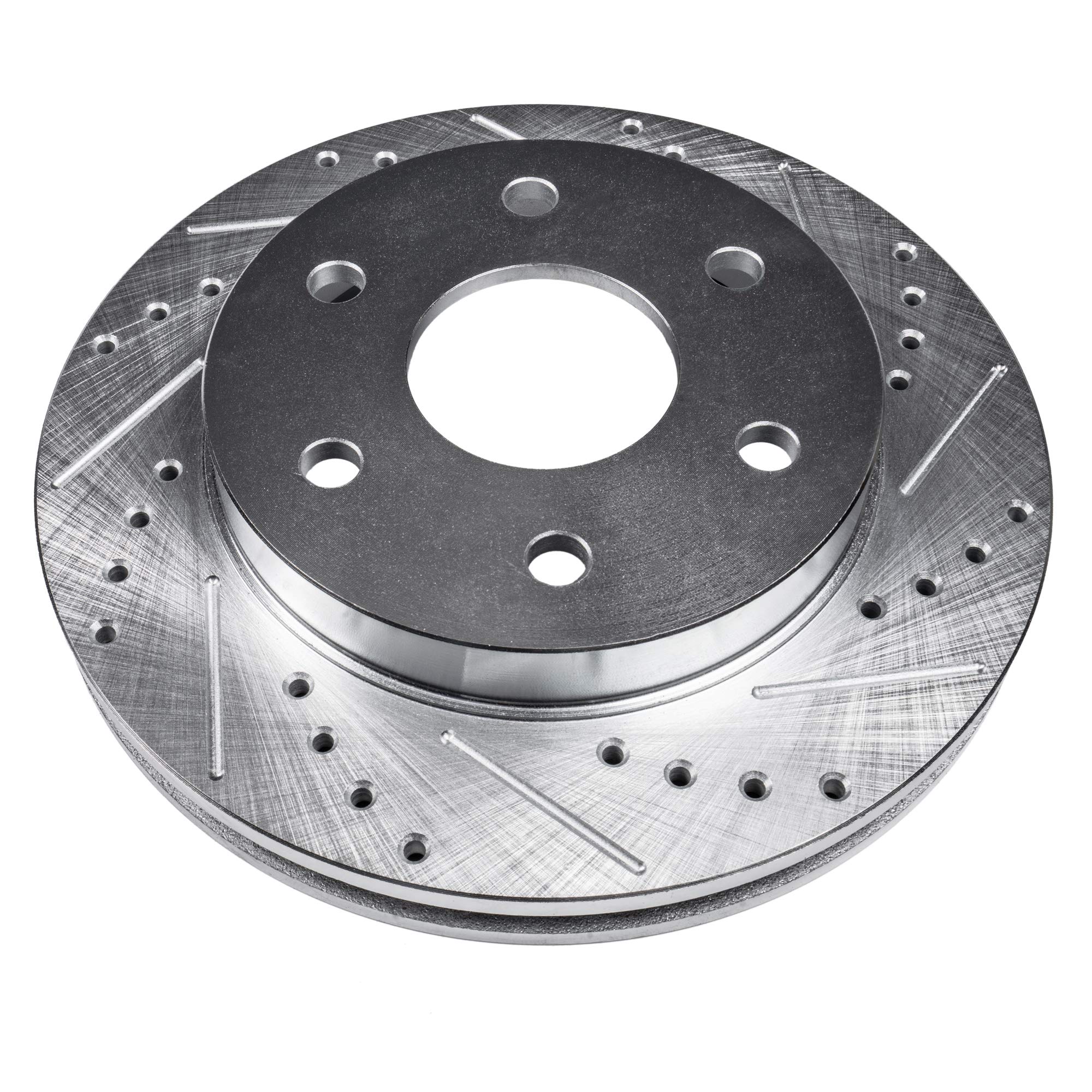 Detroit Axle - Front Brake Rotors for 10-20 Ford F-150 Expedition Lincoln Navigator Drilled & Slotted Brakes Rotors 2010 2011 2012 2013 2014 2015 2016 2017 2018 2019 2020 Replacement 6 Lug