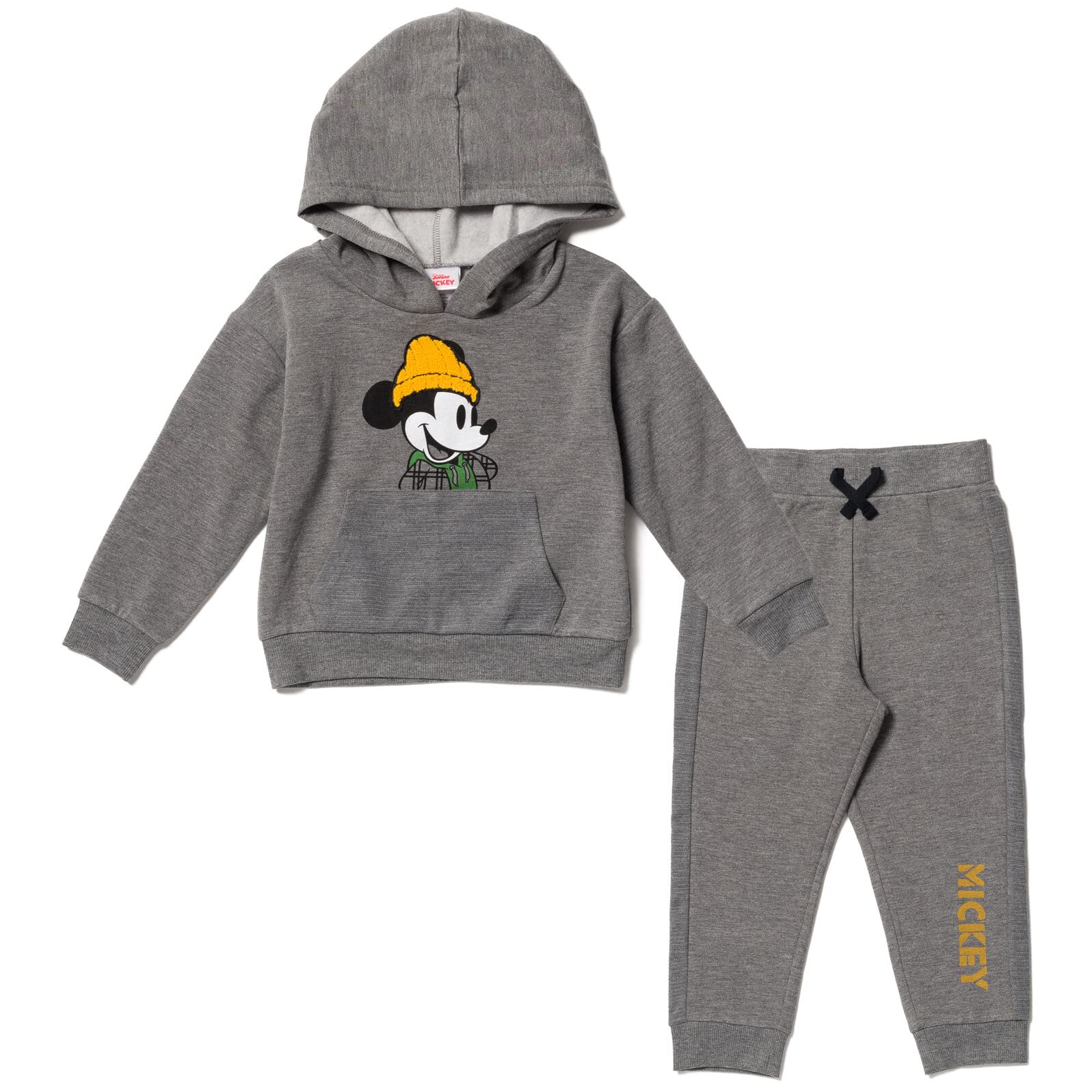 Disney Mickey Mouse Infant Baby Boys Fleece Pullover Hoodie & Jogger Pants Gray 18 Months