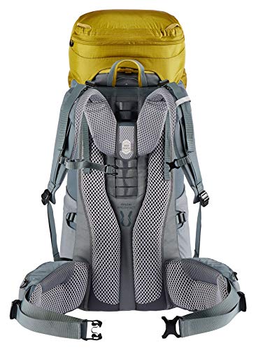 DEUTER Unisex โ Adult's Aircontact Lite 50+10 Trekking Backpack, Turmeric-Teal, 60 L
