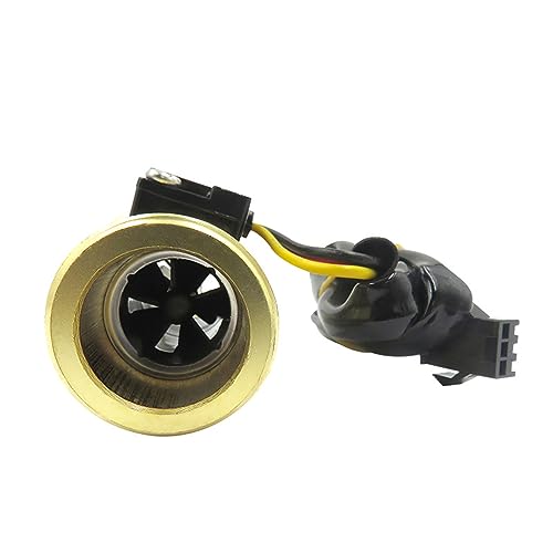 GREDIA G3/4"" Female Thread Brass Water Flow Sensor Switch Hall Effect Liquid Flowmeter Fluidmeter Counter BSP 2-50L/Min(58mm in Total Length)