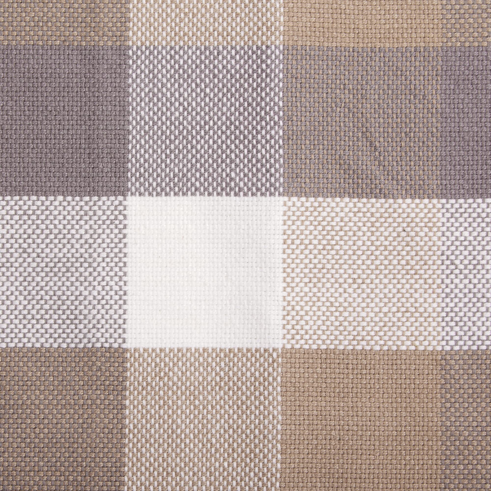 DII Tri-Color Check Collection Kitchen, Scrubber Dishcloth, Stone, 6 Piece