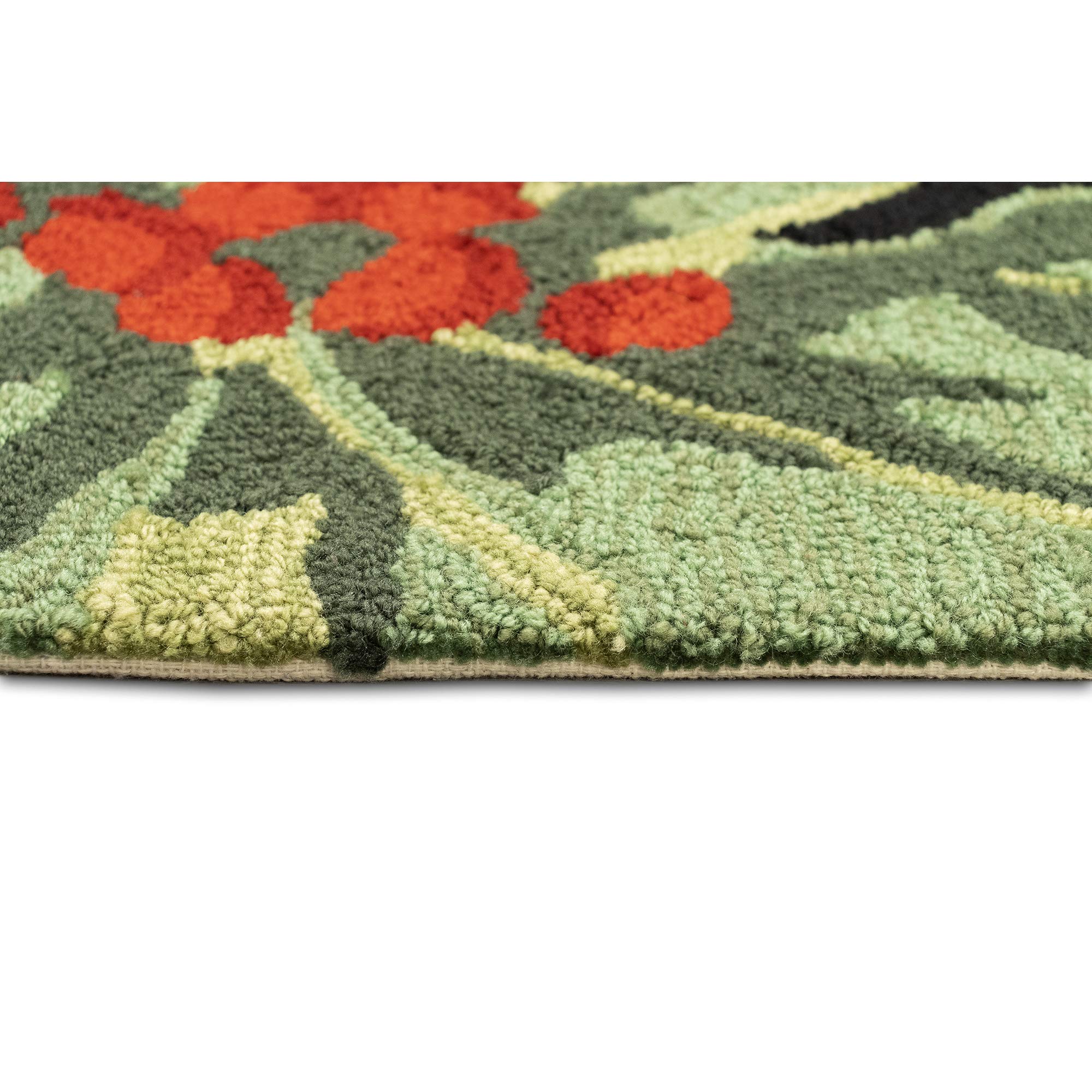 Liora Manne Holly Berries Indoor/Outdoor Rug, 2' X 3', Black