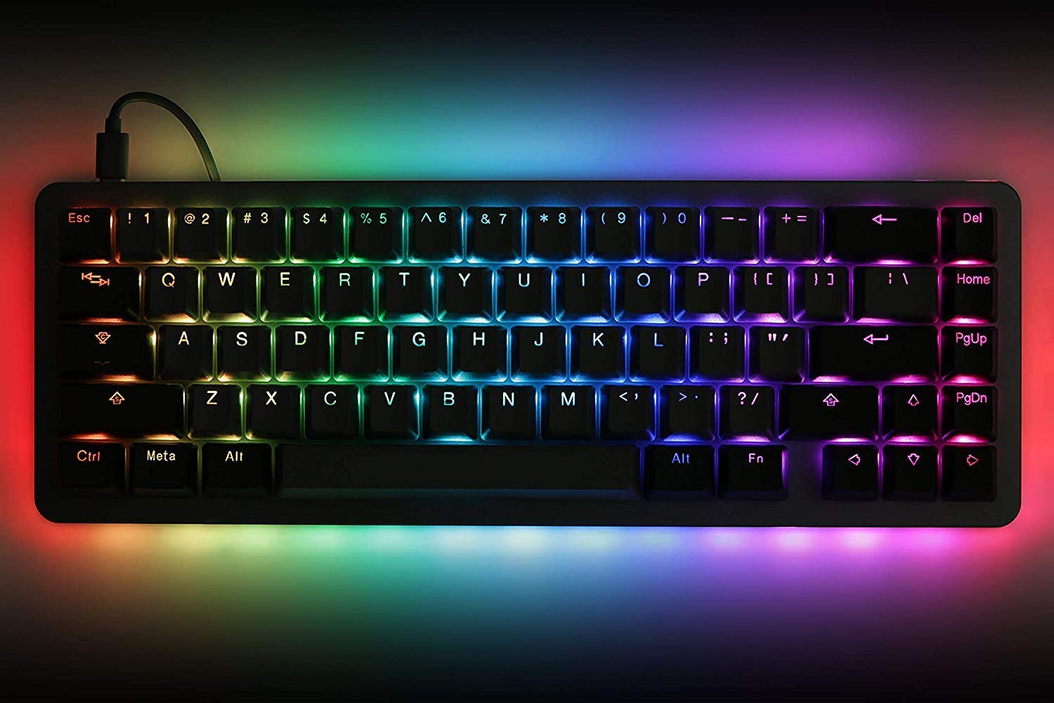 Drop ALT Mechanical Keyboard — 65% (67 Key) Gaming Keyboard, Hot-Swap Switches, Programmable Macros, RGB LED Backlighting, USB-C, Doubleshot PBT, Aluminum Frame (Cherry MX Brown RGB) (Renewed)
