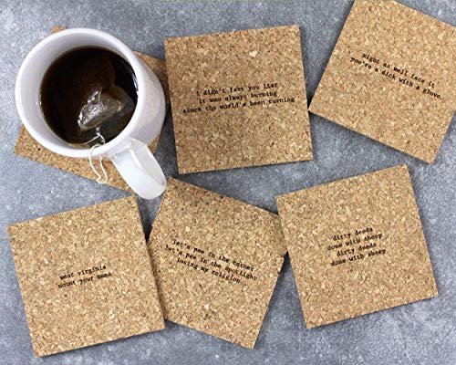 Inappropriate Mistaken Lyrics Coasters