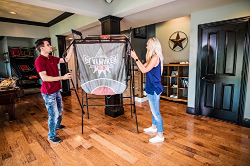 TRIUMPH SPORTS USA Play Maker Double Shootout Basketball Game Includes 4 Game-Ready Basketballs and Air Pump and Needle, Black