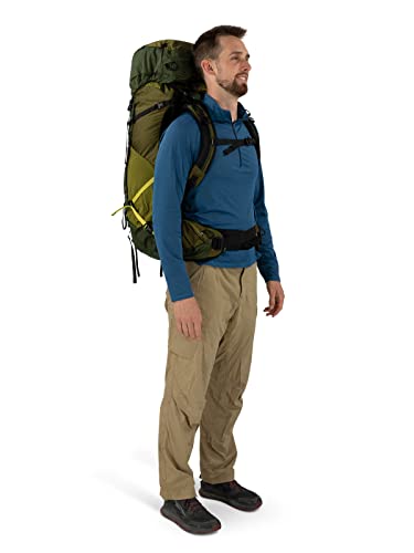 Osprey Atmos AG LT 50L Men's Backpacking Backpack, Night Shift/Scoria Blue, L/XL