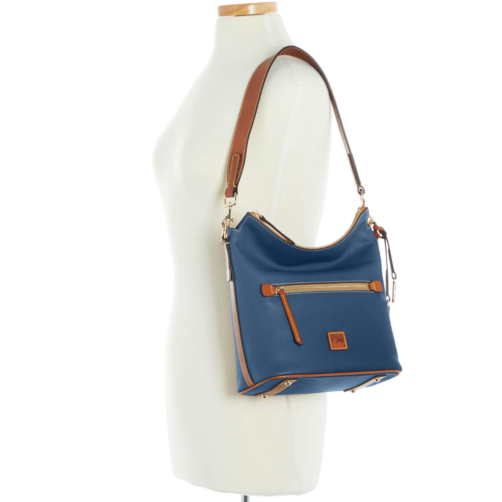 Dooney & Bourke Handbag, Pebble Grain Sac Shoulder Bag - Jeans