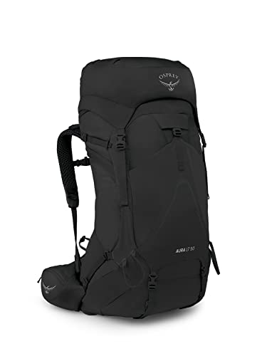 Osprey Aura AG LT 50L Women's Backpacking Backpack, Black, WXS/S