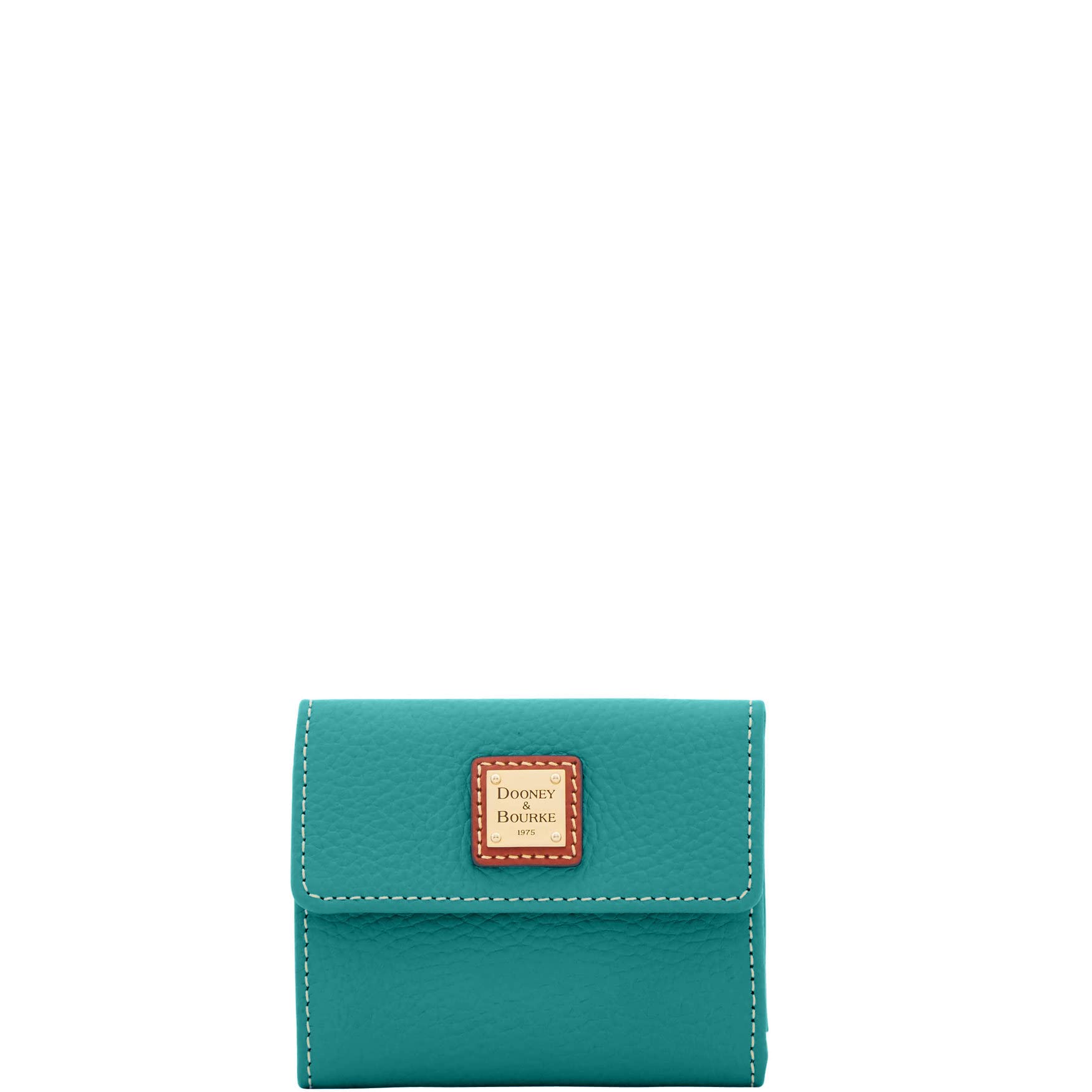 Dooney & Bourke Wallet, Pebble Grain Small Flap Credit Card Wallet - Spearmint