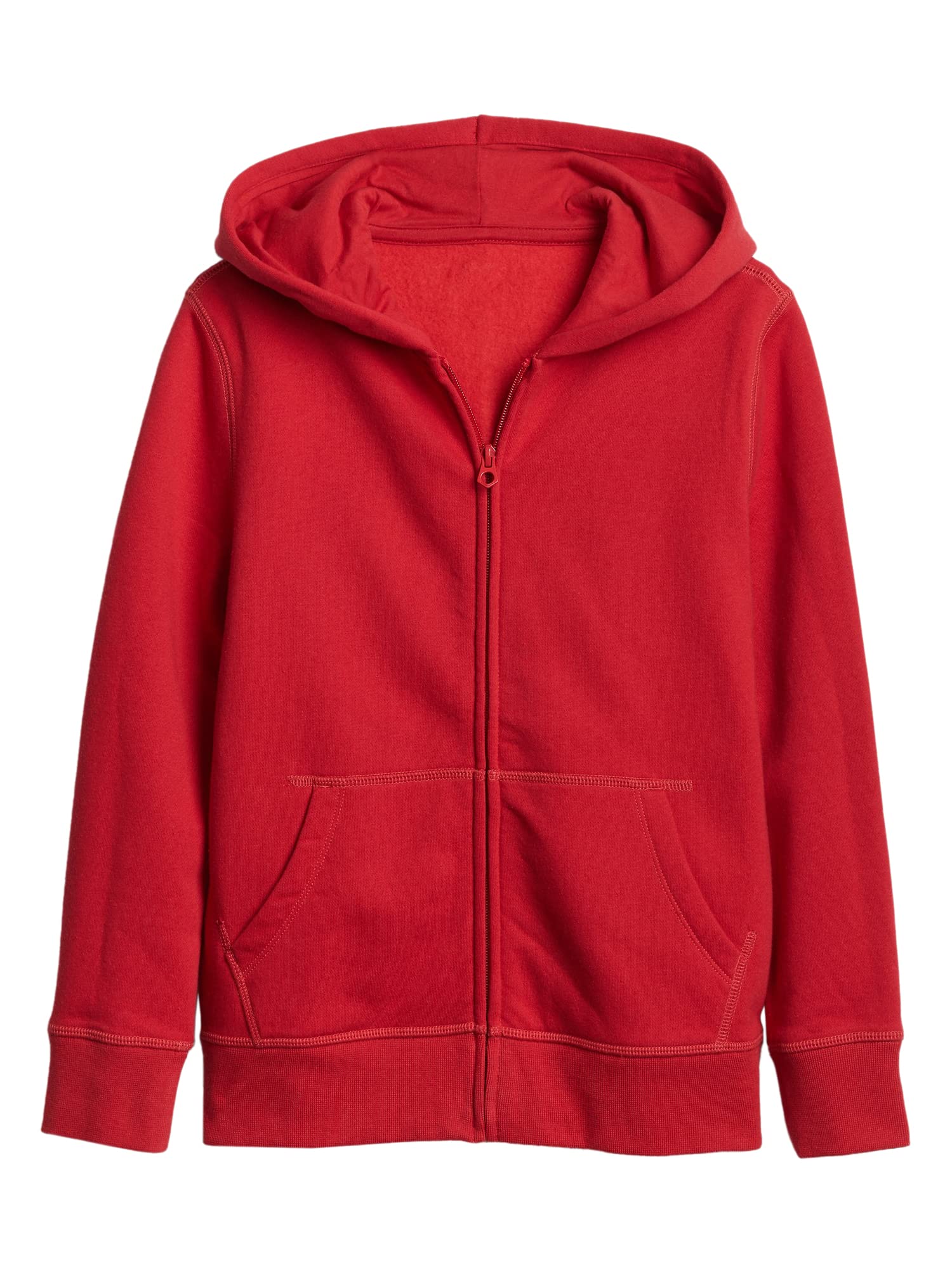 GAP boys Kids Zip Hoodie Sweatshirt, Fr Modern Red, Large US