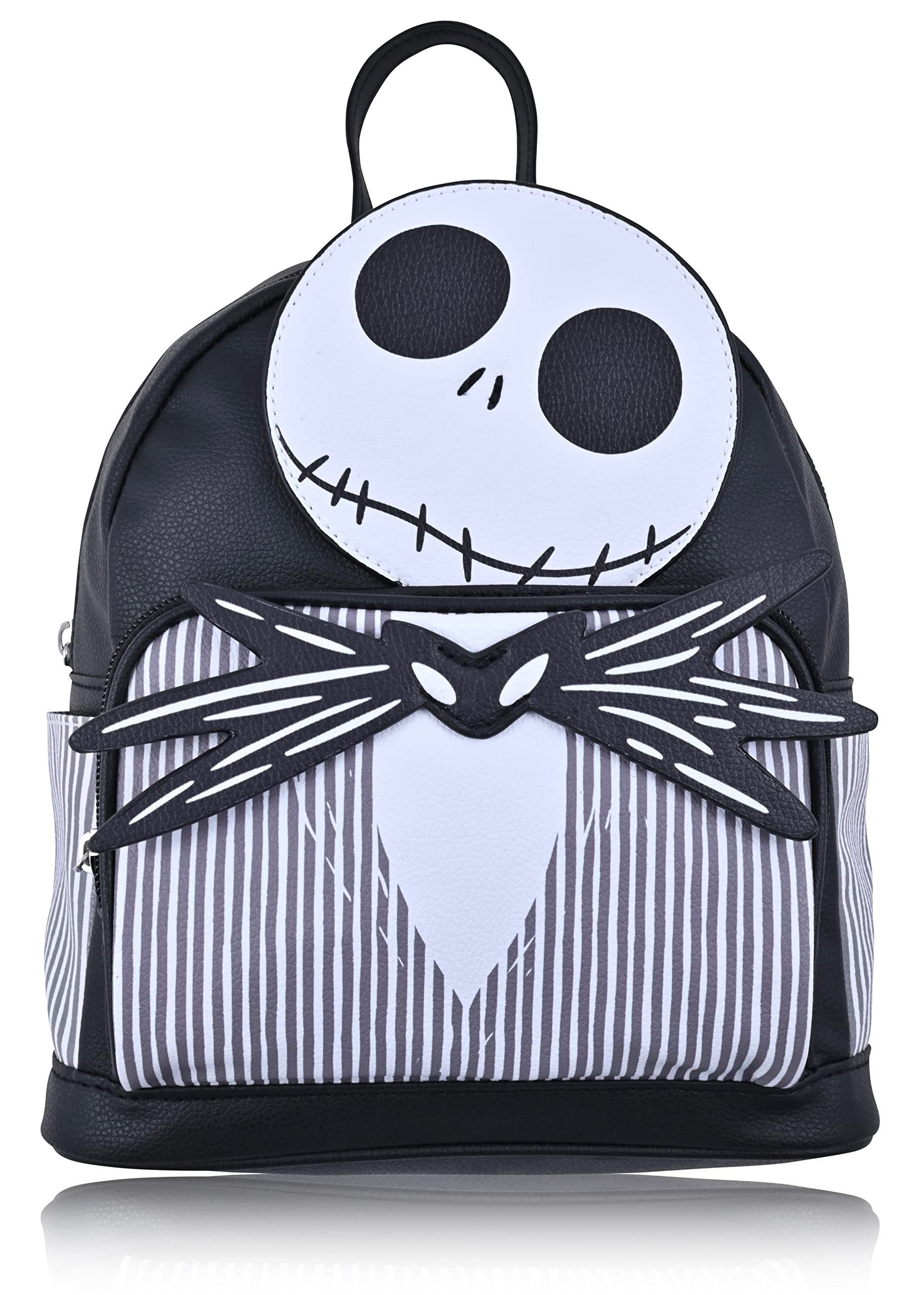 Disney Nightmare Before Christmas Mini Backpack for Adults and Teens | Womens Purse Double Strap Shoulder Bag (Black)