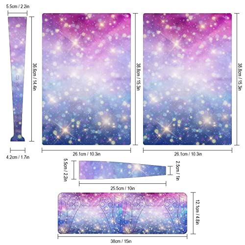 Fantasy Galaxy Full Protective Skin Cover Design Wrap Decal Sticker Compatible with PS5 Digital Edition Console and Controller