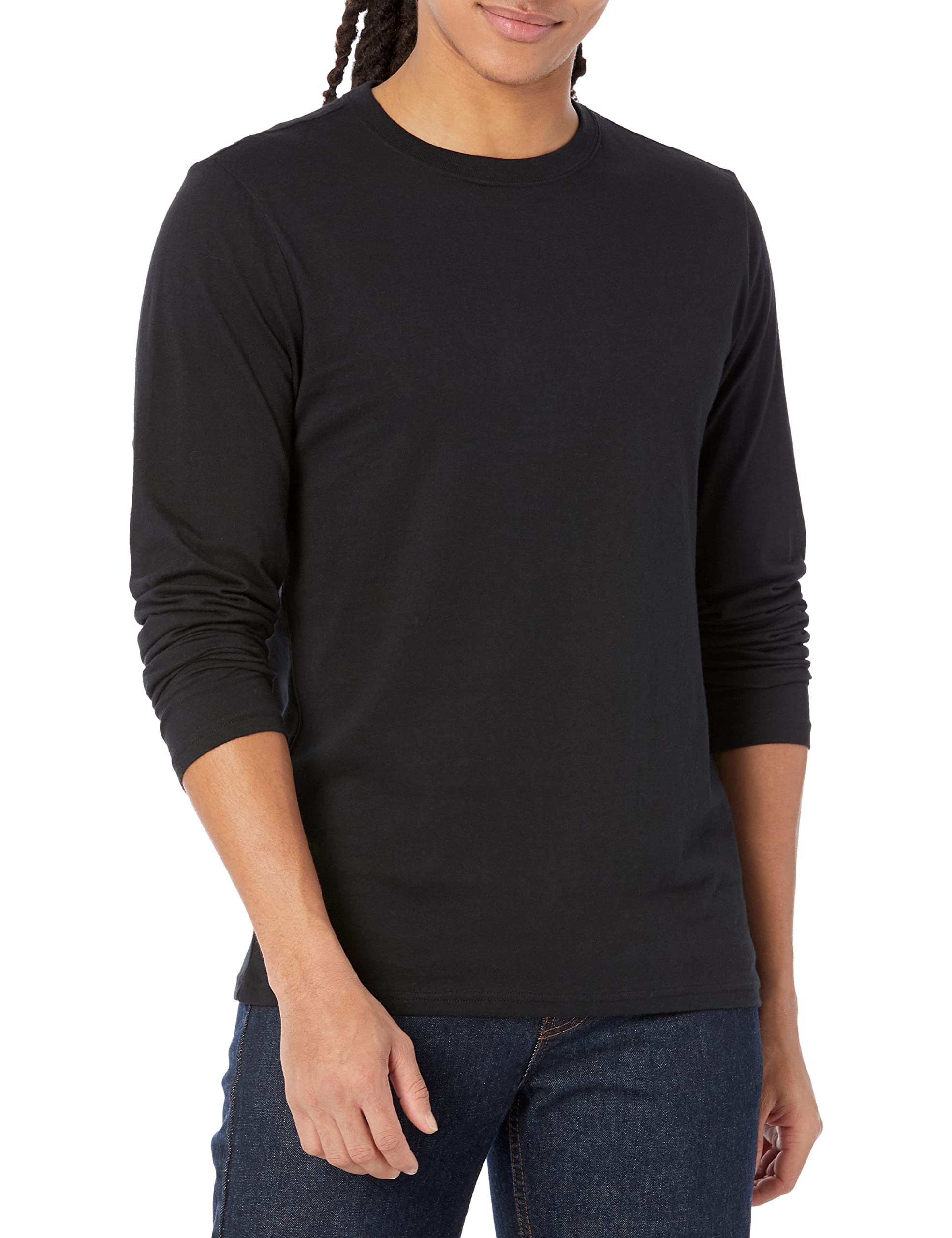 GAP Mens Everyday Soft Long Sleeve T-Shirt Shirt, Crystal Blue Dusk, Medium US