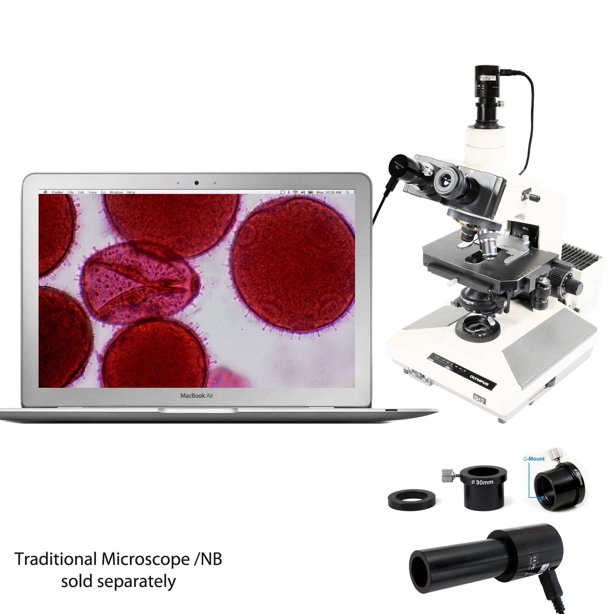 Dino-Lite USB Eyepiece Camera AM7025X β 5MP, Use on Traditional Microscope