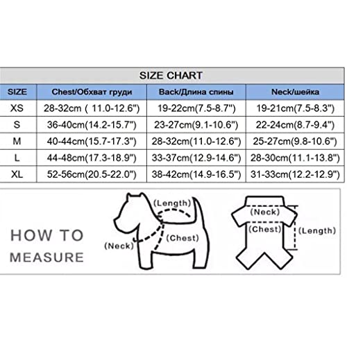 HOUKAI Dress Dog Clothes Print Plaid Skirt Pet Spring Summer T-Shirt (Color : D, Size : Scode)