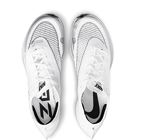 Nike Men's ZoomX Vaporfly Next% 2, White/Black-metallic Silver, 12