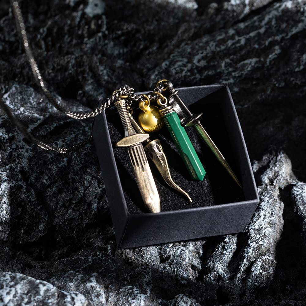 DressVoguer Lady Dimitrescu's Necklace - Dimitrescu's Daughter Daniela Necklace Cosplay Pendant Replica
