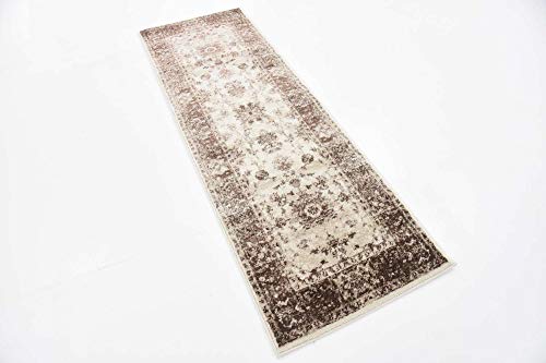 Unique Loom Rushmore Collection Area Rug - Lincoln (2'x 6' 1" Runner, Cream/ Beige)