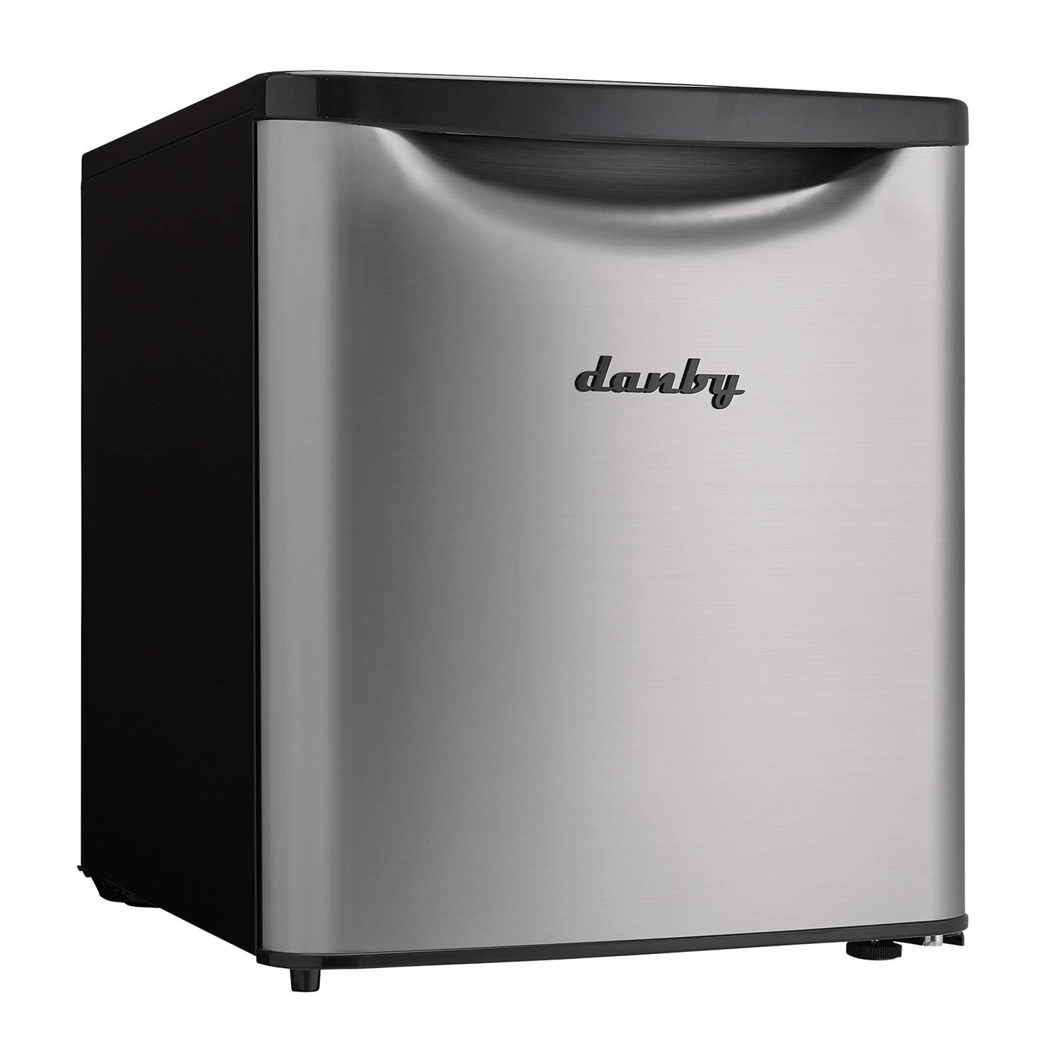 Danby DAR017A3BSLDB-6 1.7 Cu.Ft. Mini Fridge, Compact Countertop Refrigerator For Bedroom, Living Room, Kitchen, Office, Desk, E-Star Rated In Fingerprint Free Stainless Finish