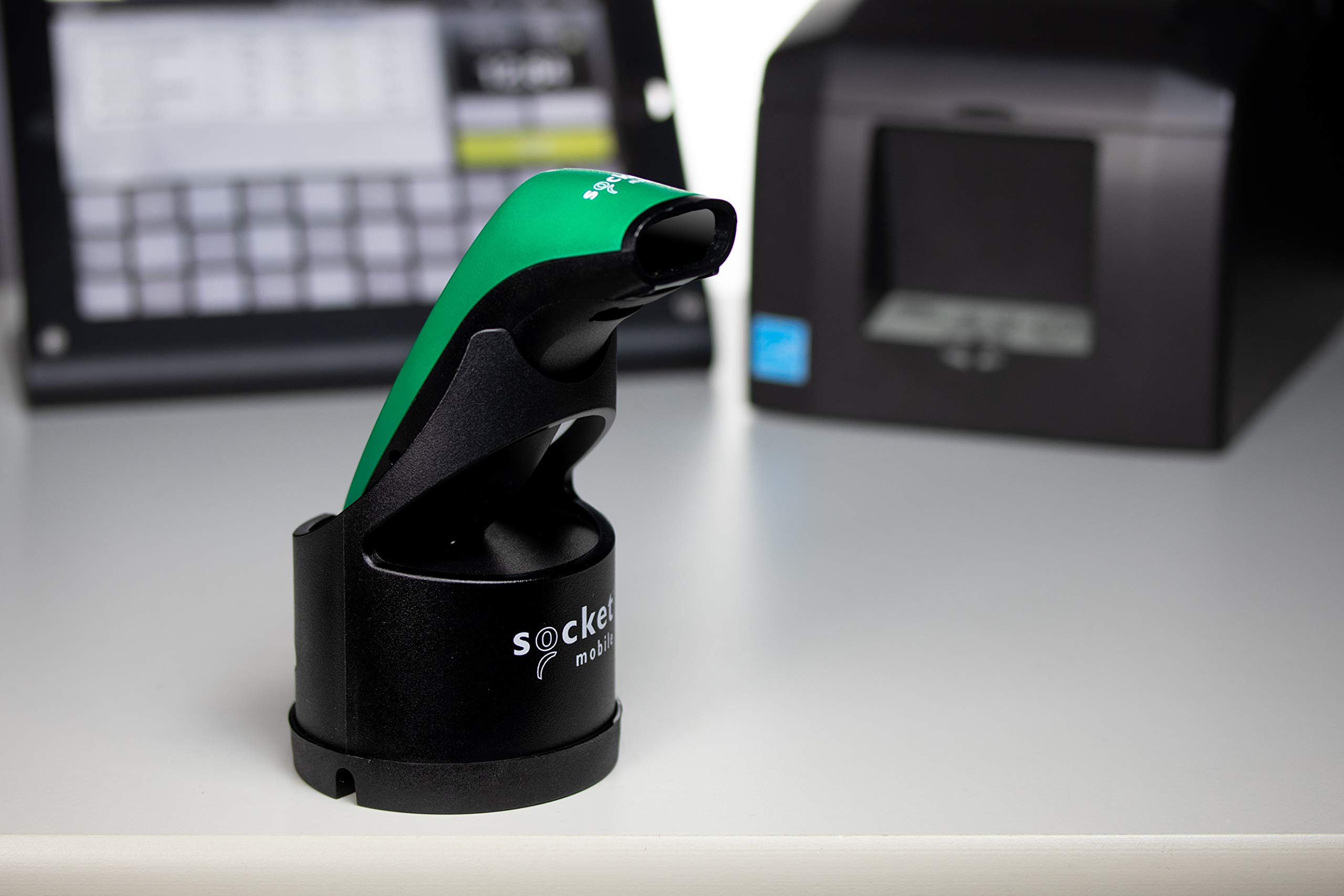 SOCKET Scan S740, Universal Barcode Scanner, Green & Black Dock (CX3446-1909)