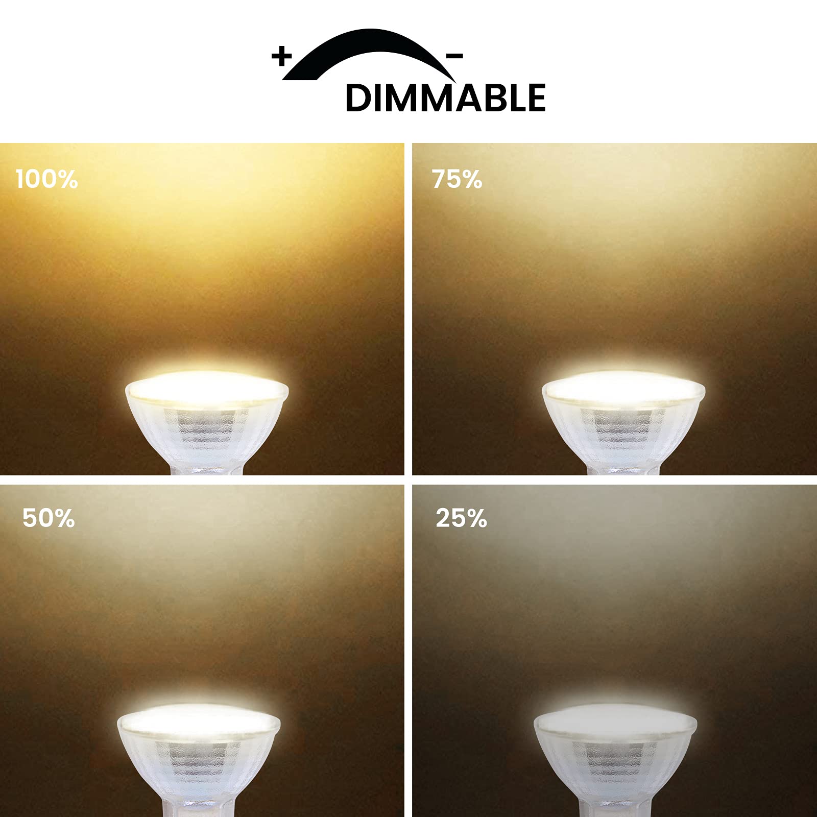 DoRight MR11 Halogen Light Bulbs, 5W AC/DC 6V GU4 Bi-Pin Base Dimmable Reflector 2800K Warm White 35mm Diameter Spotlight Bulbs,5W 6V Fiber Optic Light Bulb,Pack of 8