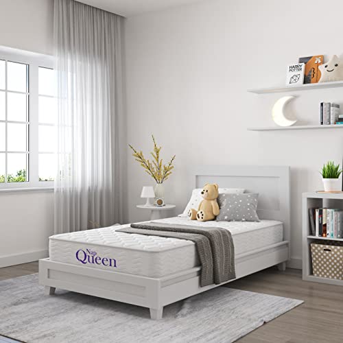 NapQueen 6 Inch Innerspring Full Size Medium Firm Support Relief Mattress, Bed in a Box