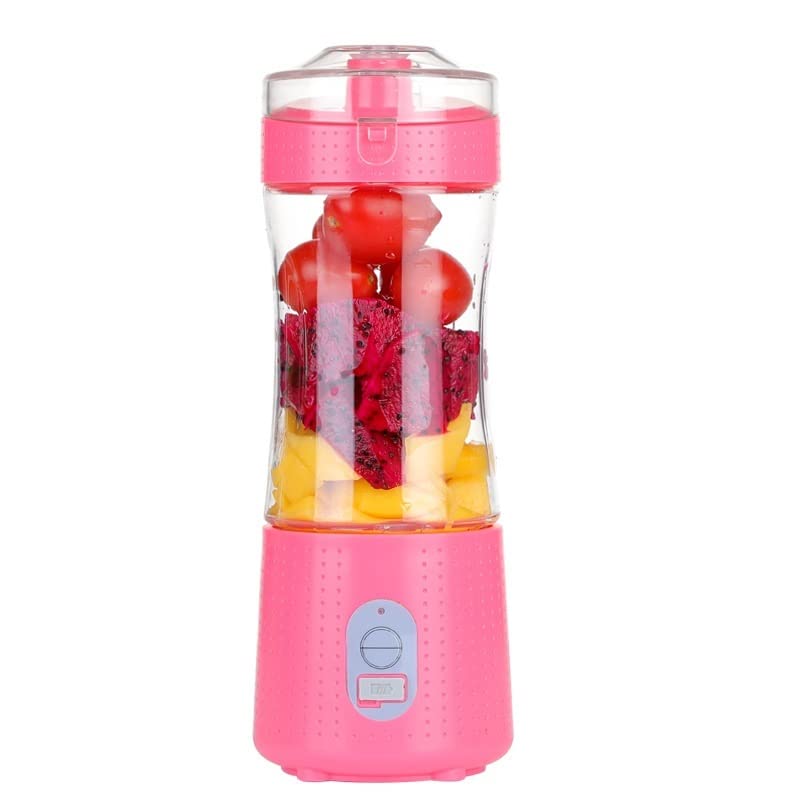 SRLIWHITE Portable Blender for Smoothie Juices and Shakes 4000mAh Mini Blender with Powerful Motor for Home and Travel (Color : Pink)