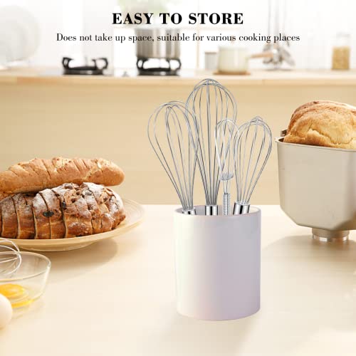 NileHome Stainless Steel Whisk Set 8" 10" 12" Kitchen Whisk Balloon Whisk Kitchen Wisk Wire Whisks for Cooking, Whisking, Blending, Beating, Stirring-4 Pack
